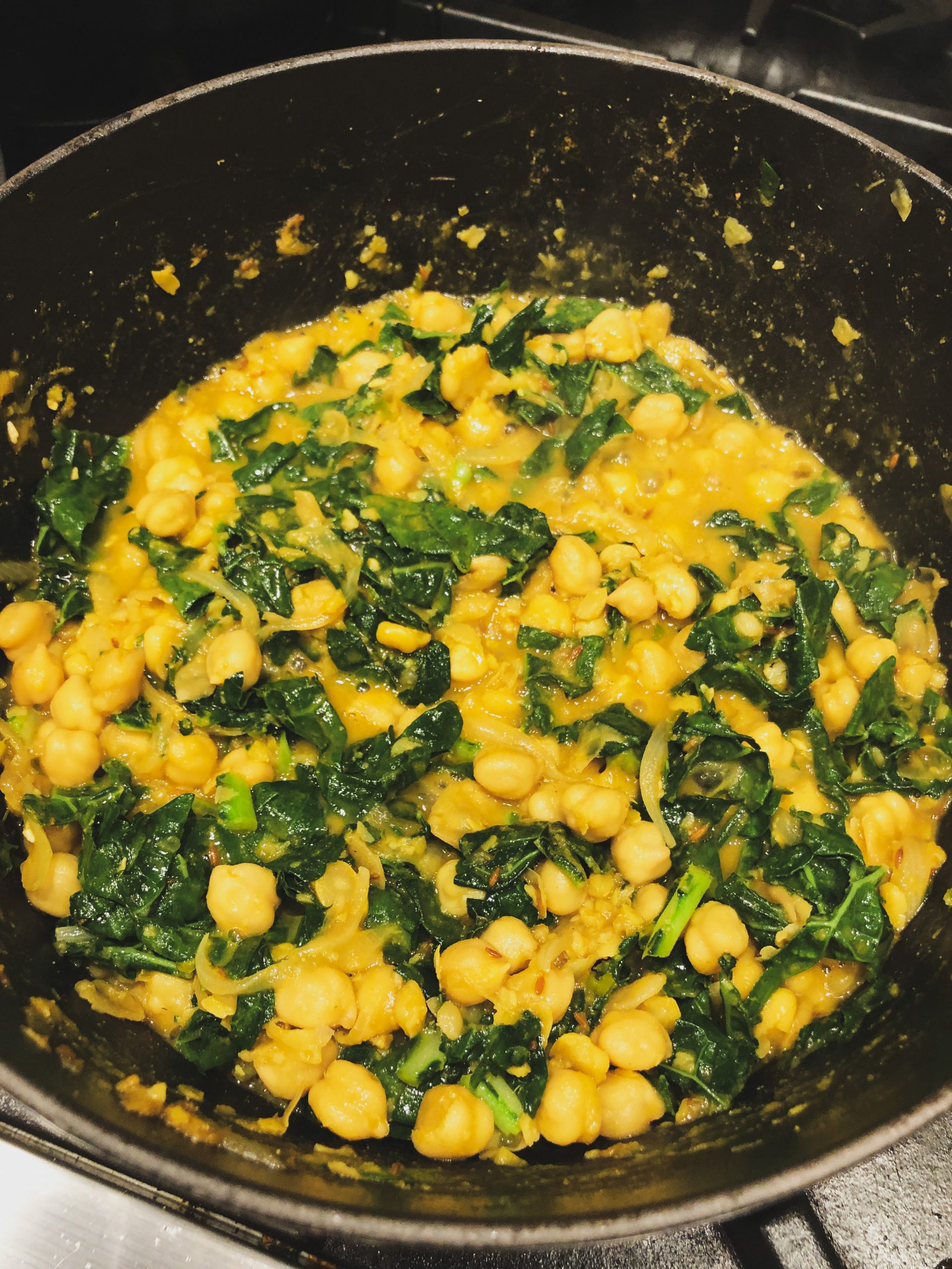 Chickpea and Kale Curry – Shruti's Kitchen